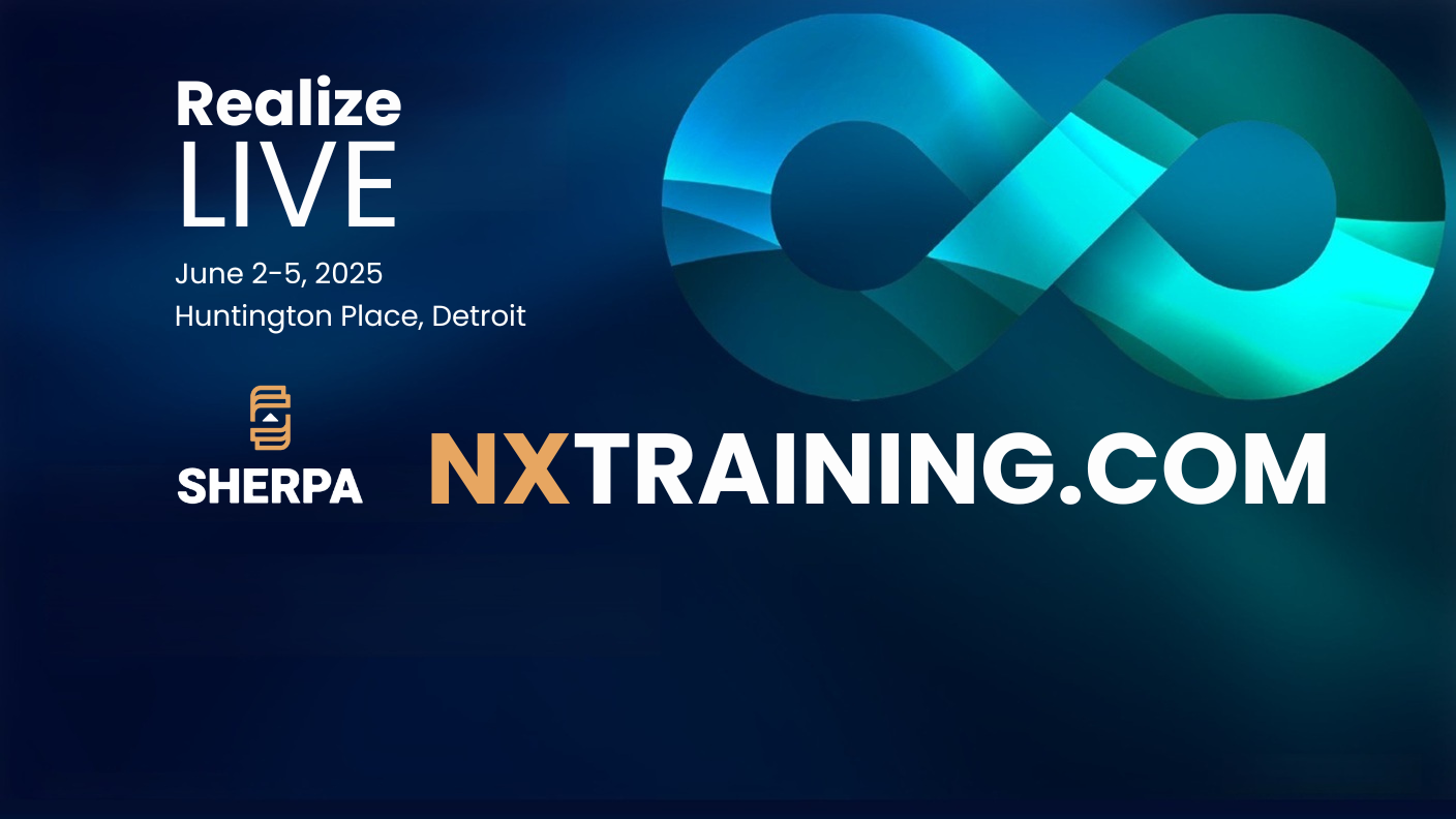Sherpa Design - NX Training Booth at Realize Live
